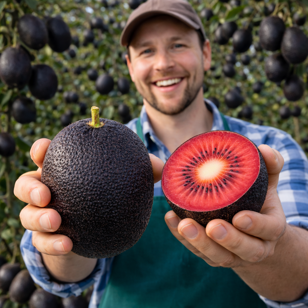 🥝Black Diamond Ruby Kiwi Seeds – Sweet, Nutrient-Rich & Easy to Grow a ...